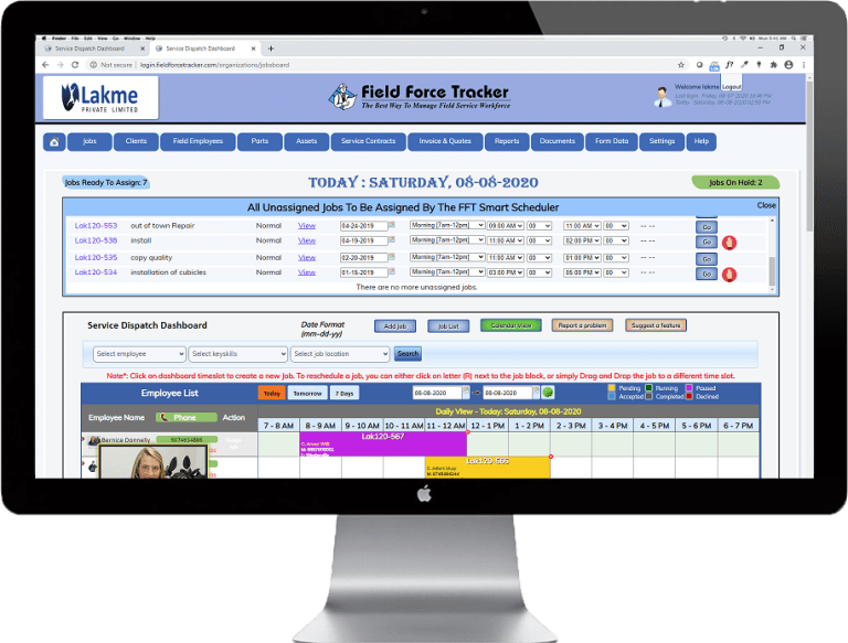 Job Scheduling & Dispatching Software | Field Force Tracker